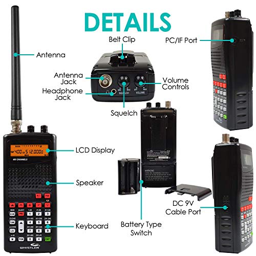 Analog Desktop Scanner Whistler WS1025 - PC Programmable For Police ...